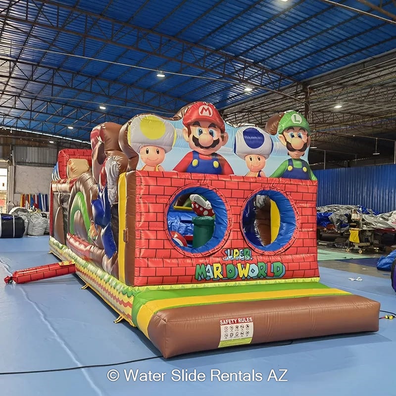 Mario brothers inflatable obstacle course rental avalible in AZ