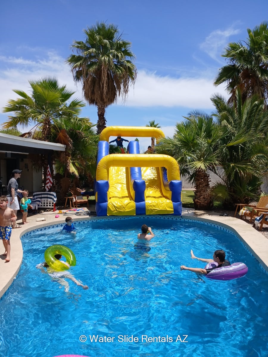 double lane water slide for inground pools - Fun for Kids and Adults