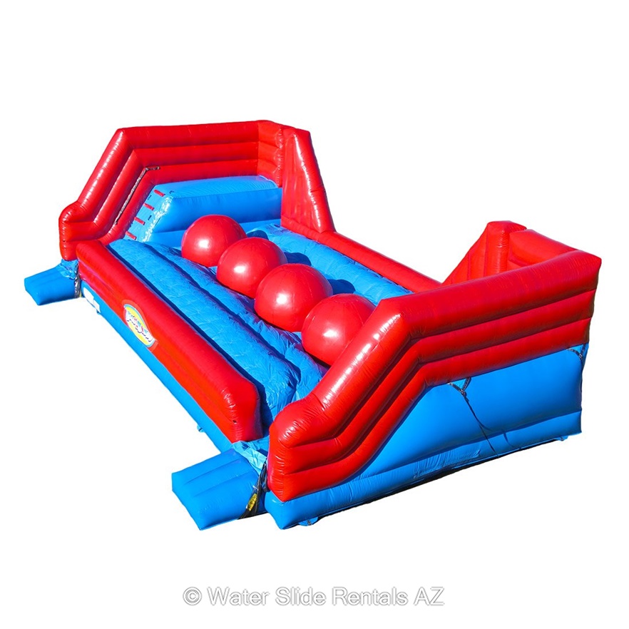 Wipeout game - big red balls jump